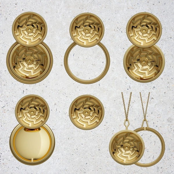 Multi-wear Jewelry - Sefed Earring - 18K Gold Plated | Yenaé